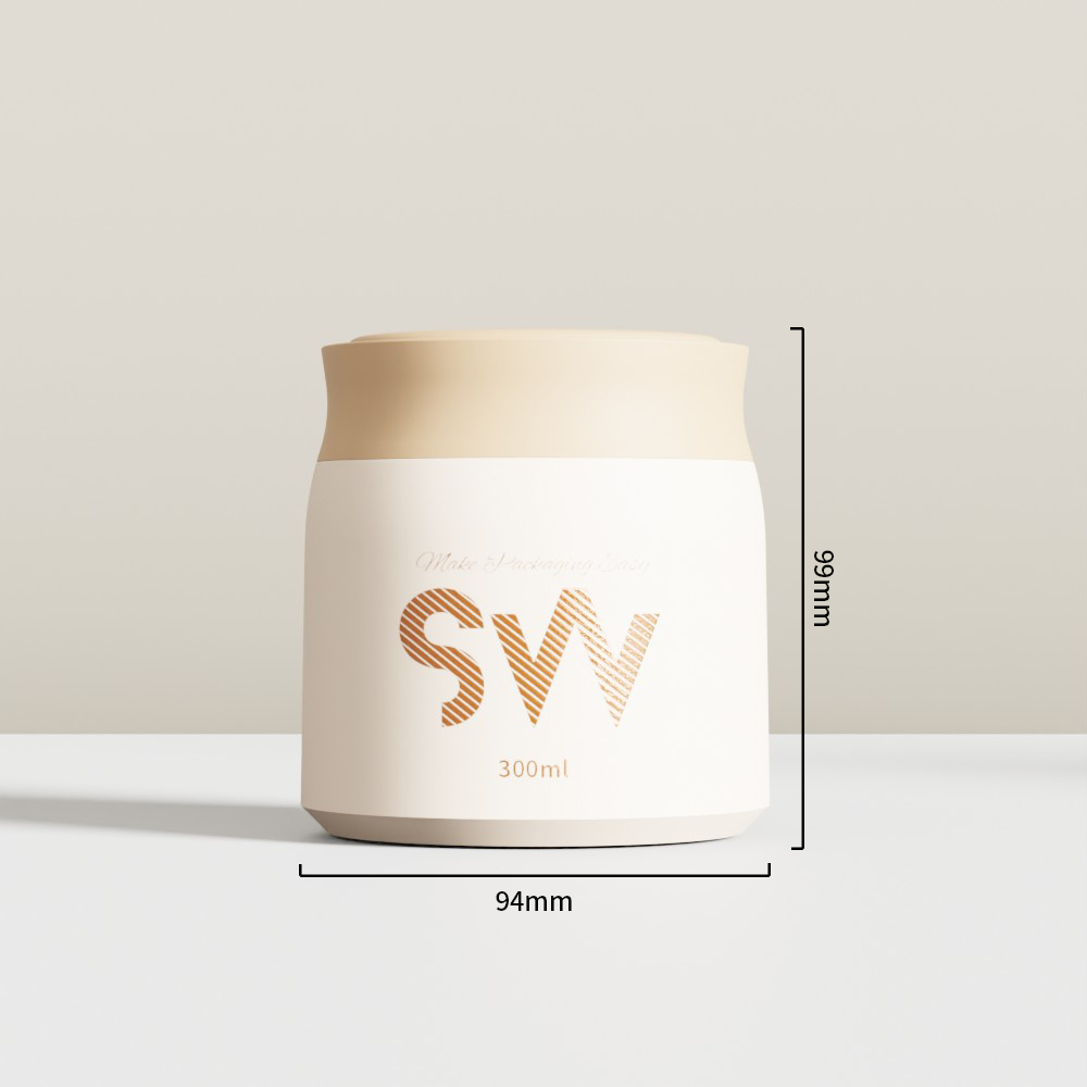 300g Large PP Cream Jar | Custom Bulk Cosmetic Container